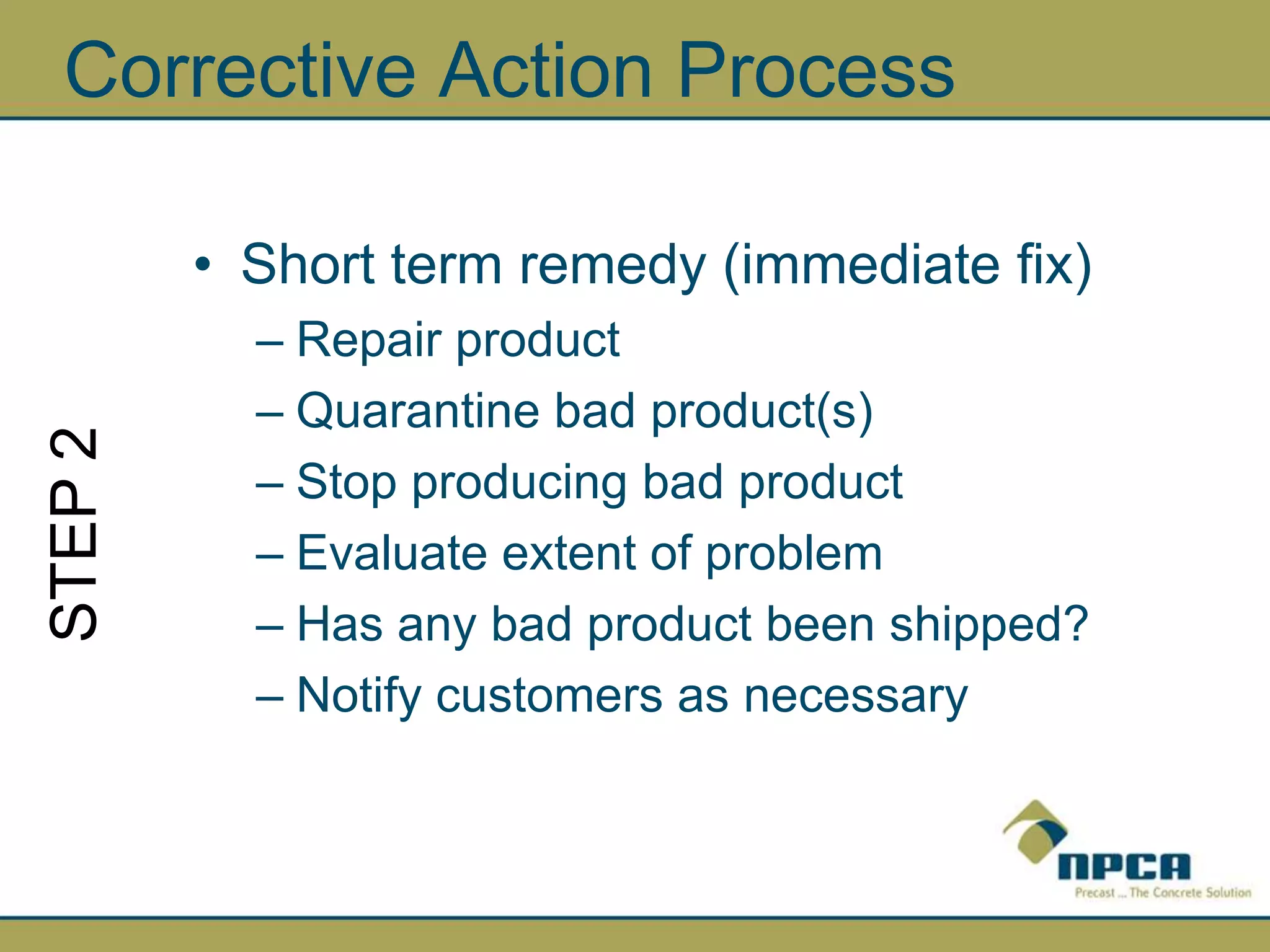 Corrective Action And Root Cause Analysis | PPTX
