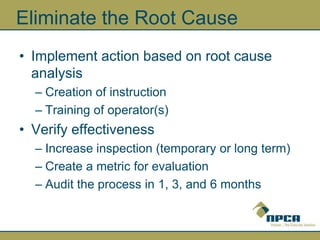 Corrective Action And Root Cause Analysis | PPTX