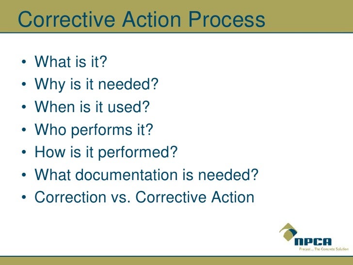 Corrective Action And Root Cause Analysis