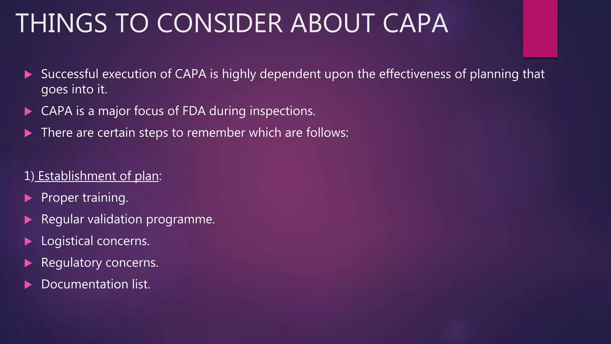 Corrective action preventive action (capa) | PPTX