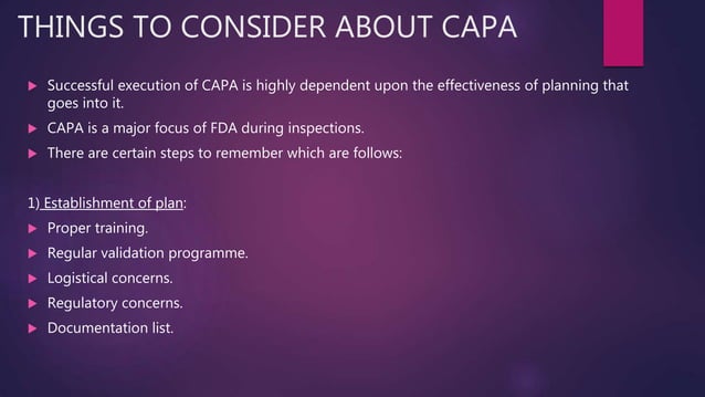 Corrective action preventive action (capa) | PPTX | Business | Business ...