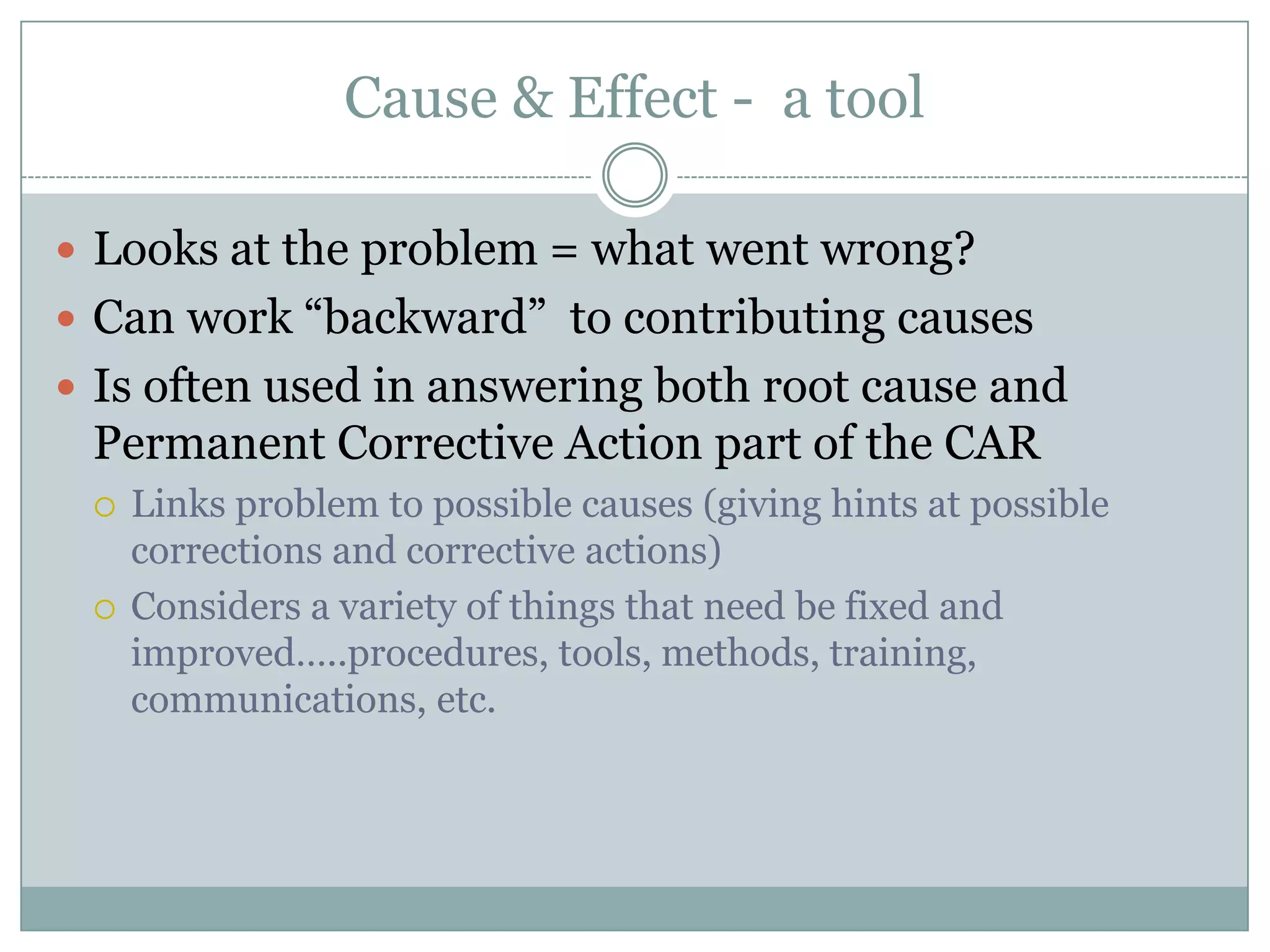 Corrective action training april 2013 | PPTX
