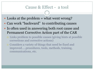 Corrective action training april 2013 | PPTX