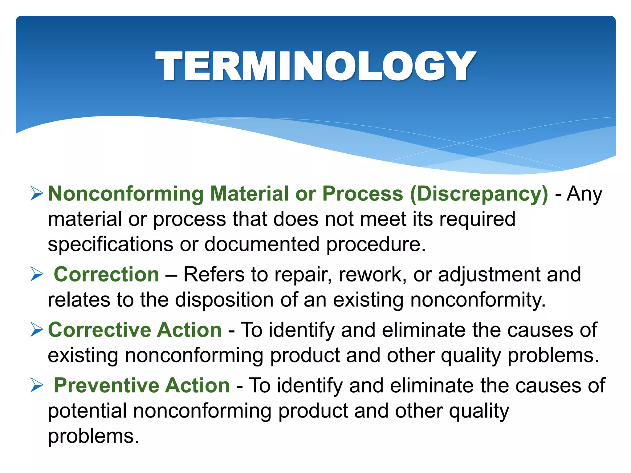 Corrective and preventive action | PPTX