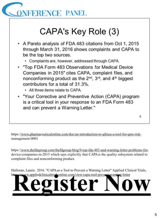 Corrective and Preventive Action (CAPA): Our Most Important Quality ...