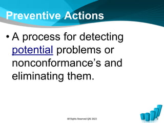 Corrective and Preventive Actions | PDF