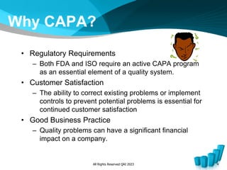 Corrective and Preventive Actions | PDF