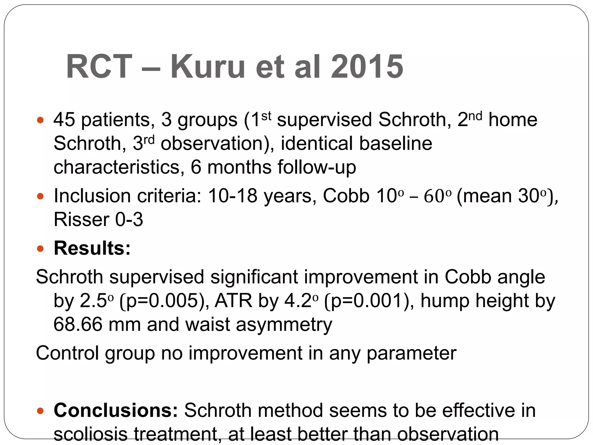Corrective exercises in the treatment of scoliosis | PPTX
