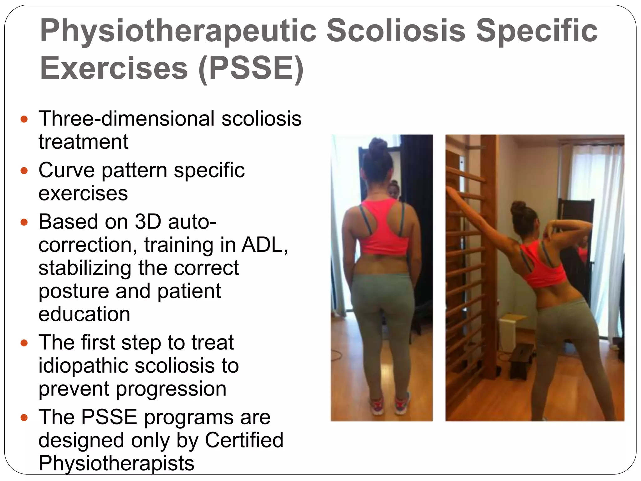 Corrective exercises in the treatment of scoliosis | PPTX