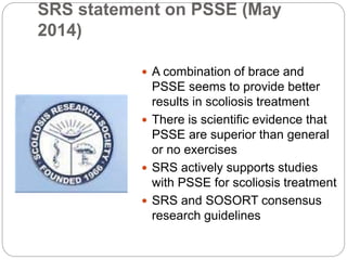 Corrective exercises in the treatment of scoliosis | PPTX