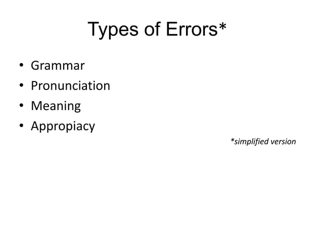 Corrective feedback | PPTX