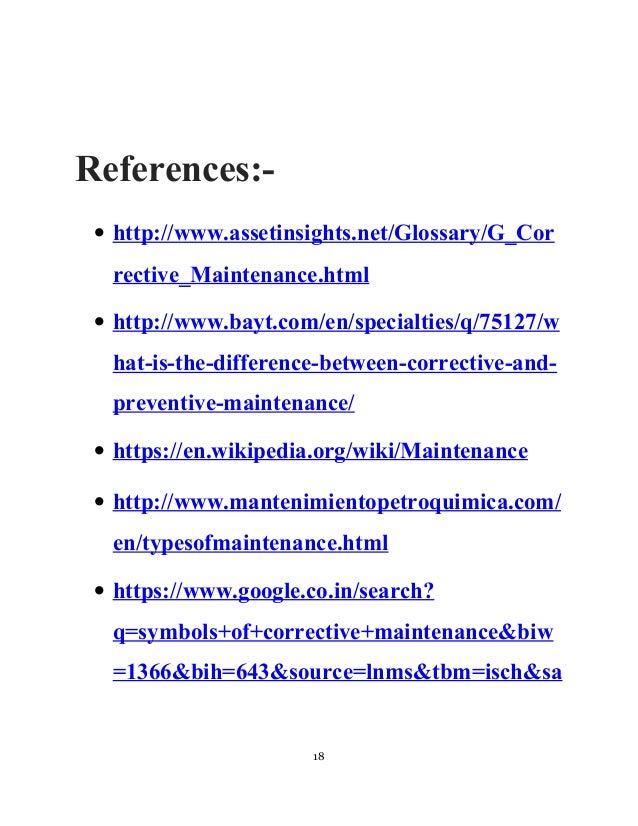 Corrective Maintenance corrective-maintenance