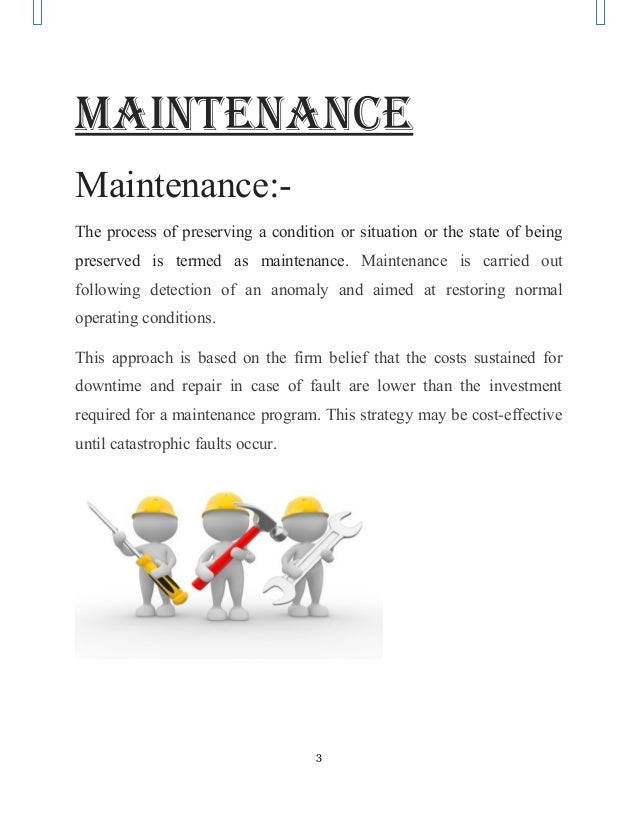Corrective Maintenance