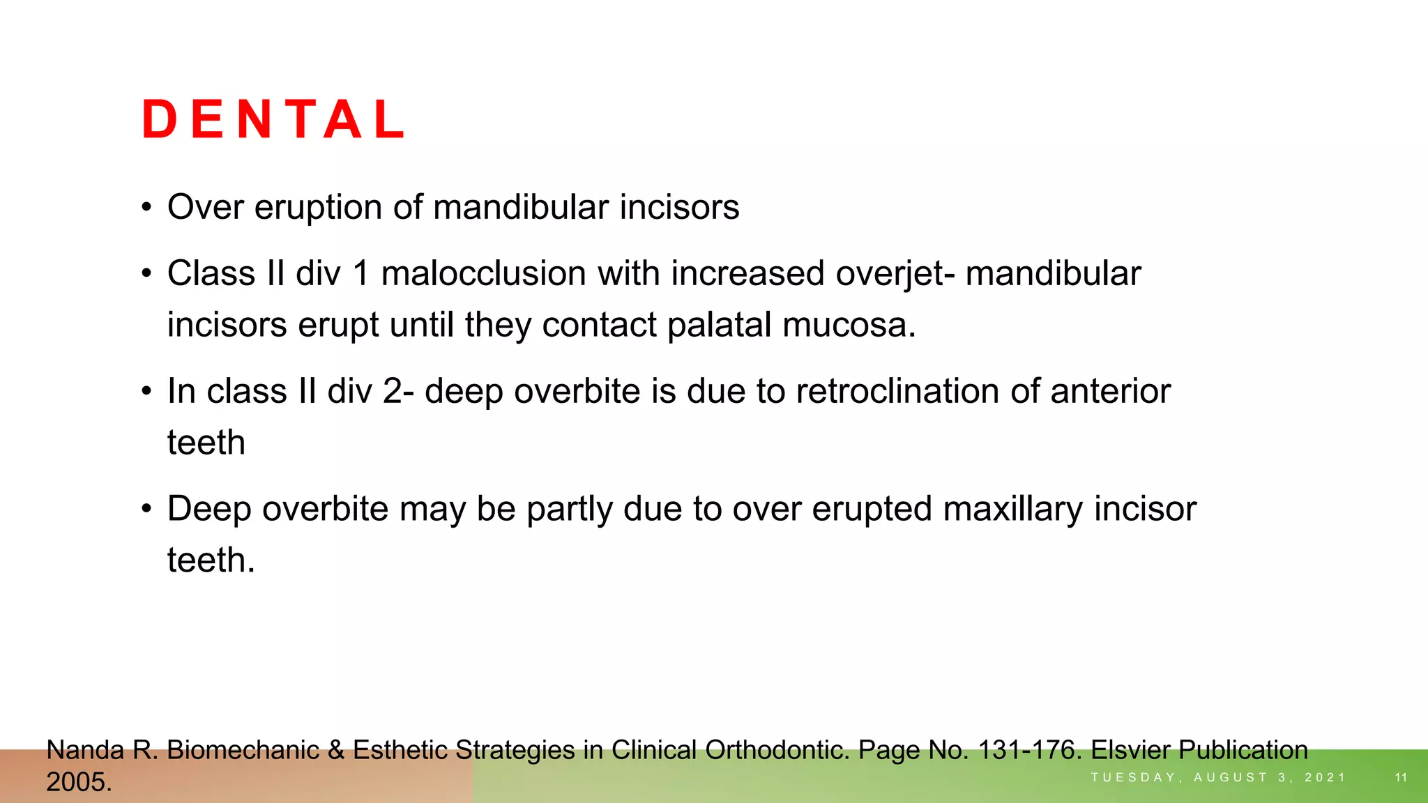 Corrective orthodontics- deep bite & open bite | PPTX