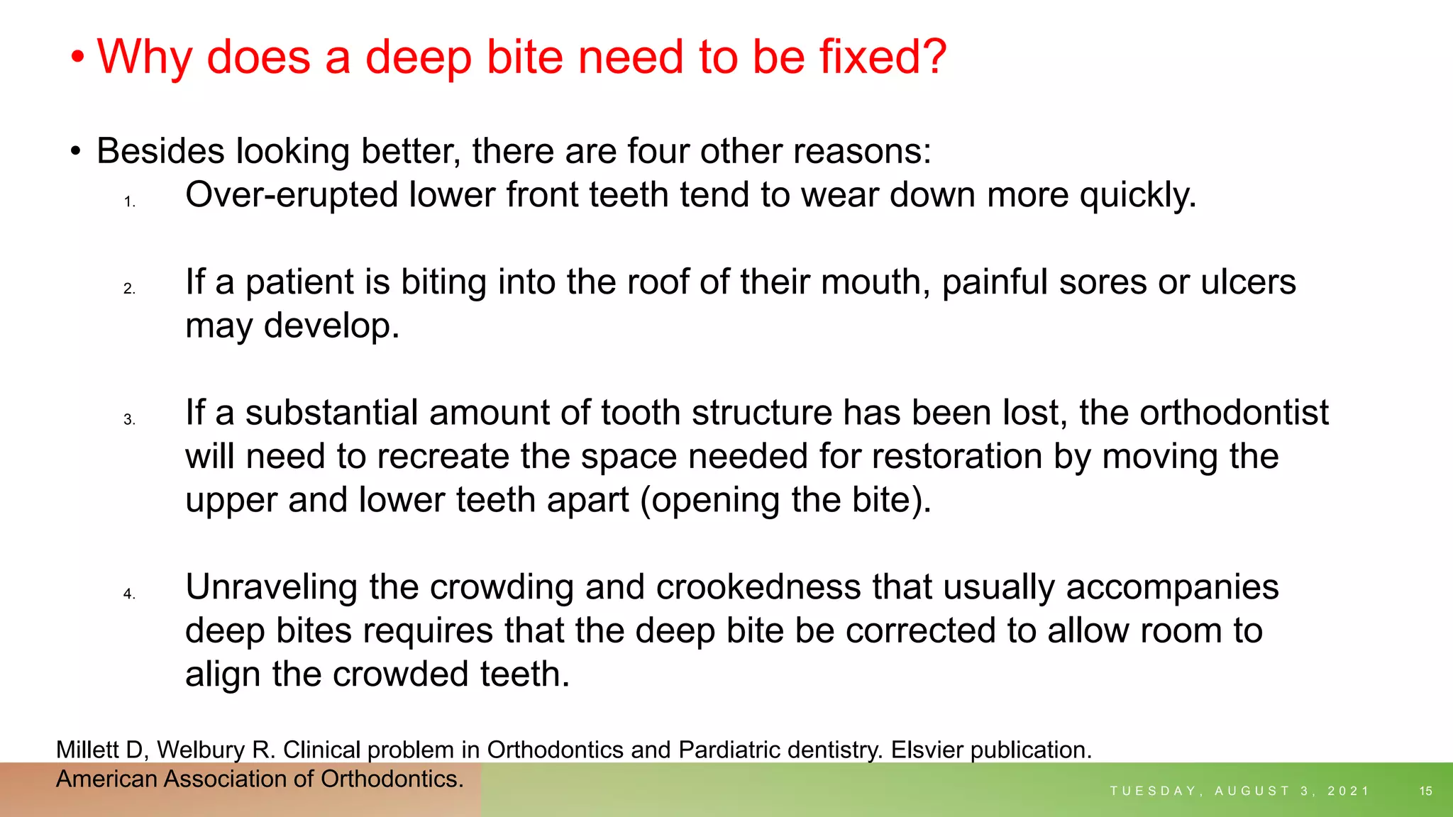 Corrective orthodontics- deep bite & open bite | PPTX