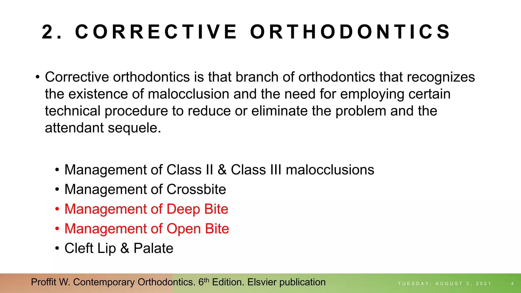 Corrective orthodontics- deep bite & open bite | PPTX
