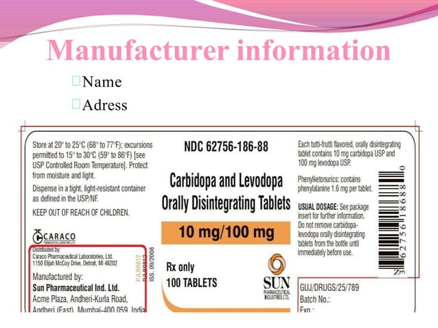 Correct labeling the drugs.pptx | Pharmaceutical Industry | Industries
