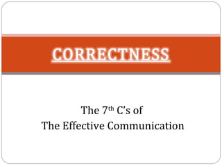 Correctness | PPT