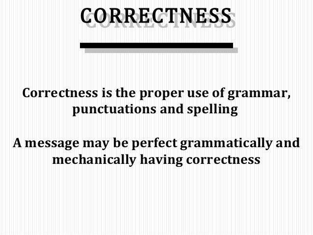 Correctness