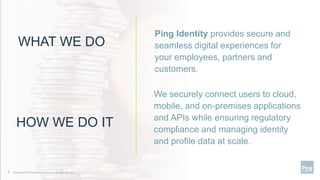 Ping Identity: Corporate Overview Financial Services | PPTX