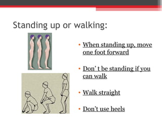 Correct Postural Habits 1º ESO Secciones | PPT