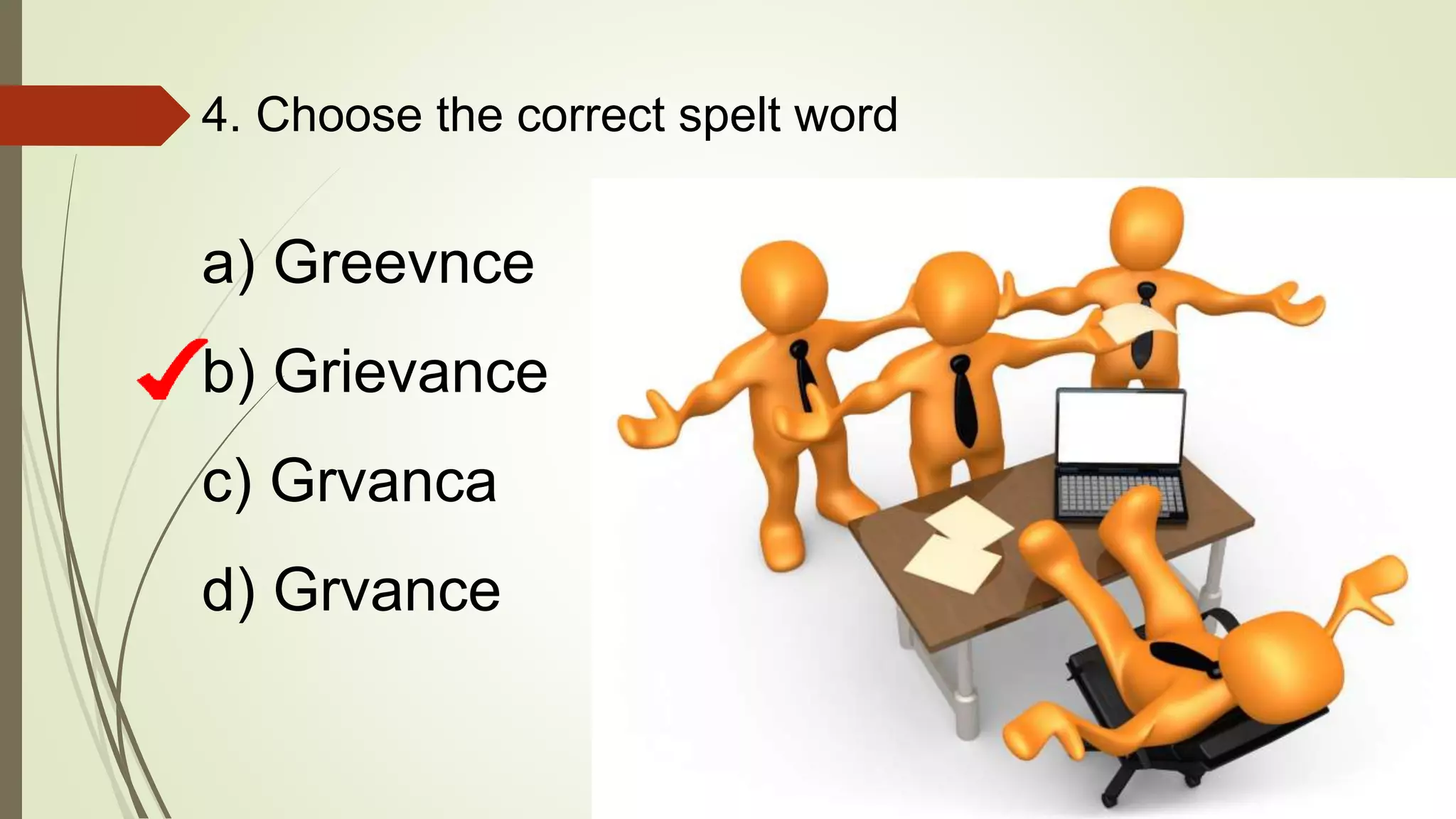 Correct spelling Words Quiz | PPTX | Standardized Testing | Educational ...