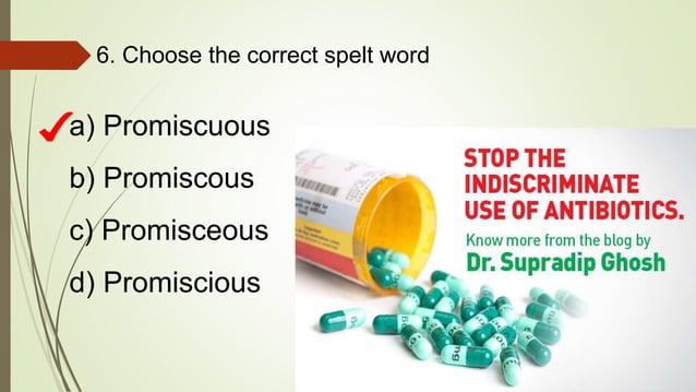 Correct spelling Words Quiz | PPTX | Standardized Testing | Educational ...