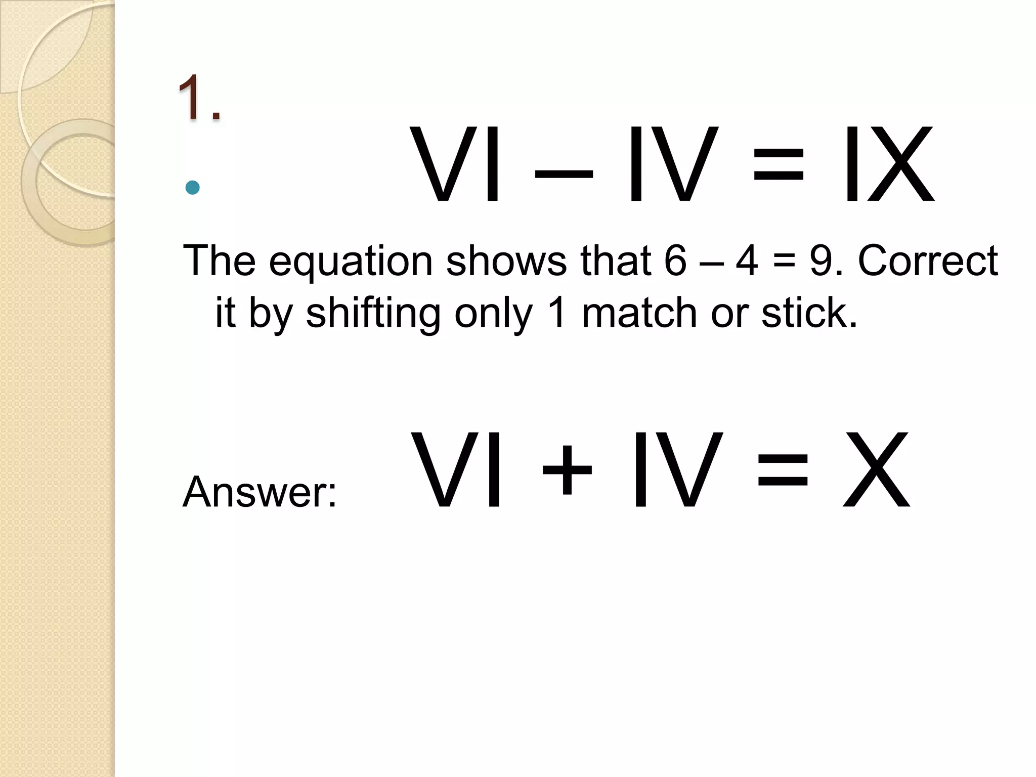 Correct the errors | PPTX