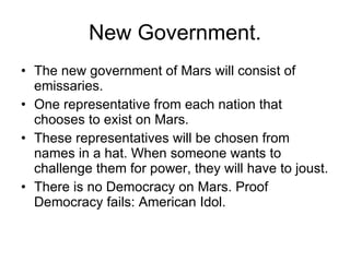 The Colonizing of Mars | PPT
