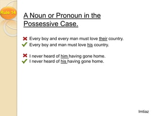 Correct Usage of Nouns and Pronouns by Iqbal | PPTX