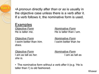Correct Usage of Nouns and Pronouns by Iqbal | PPTX