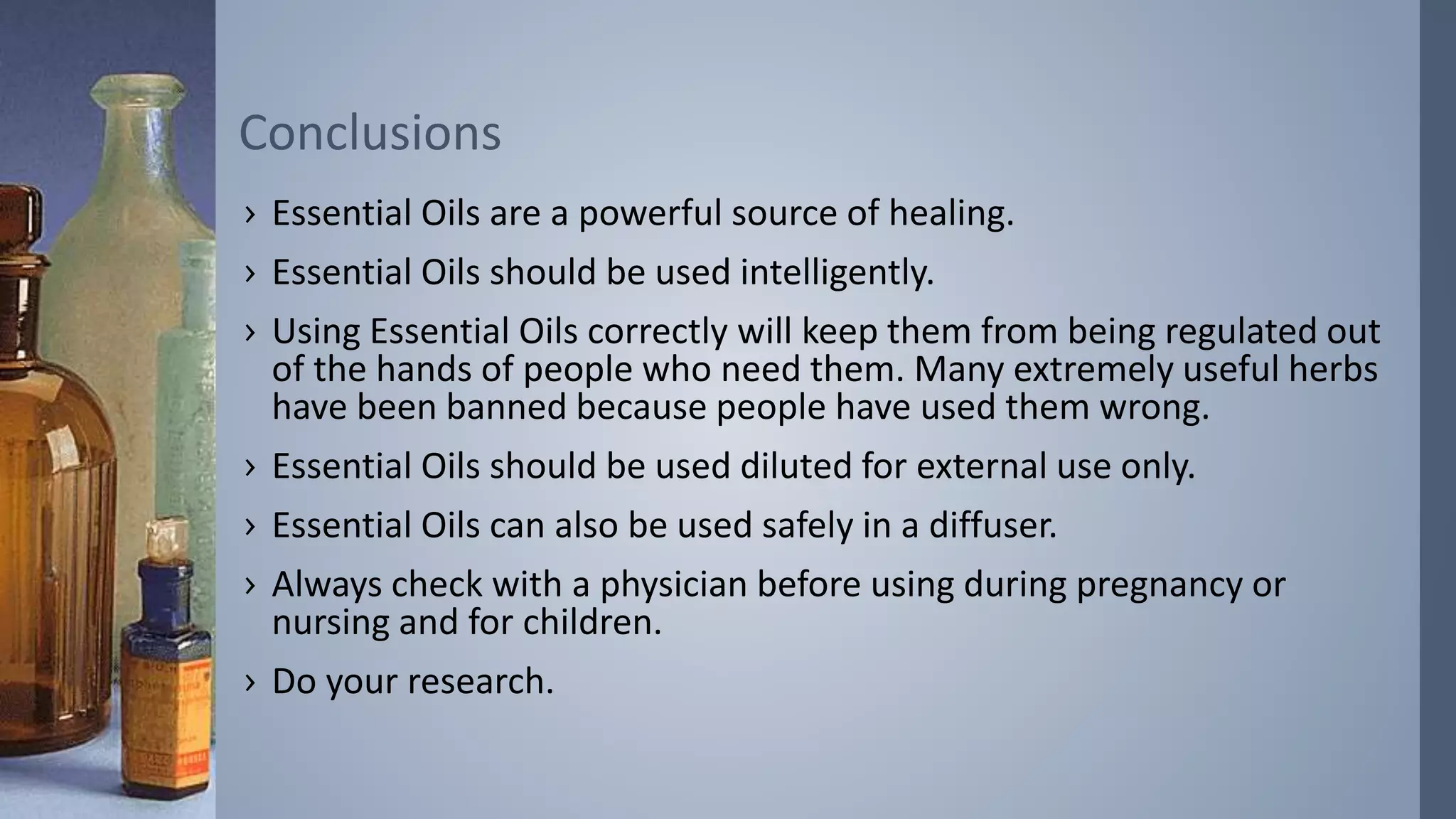 Correct use of essential oils | PPT