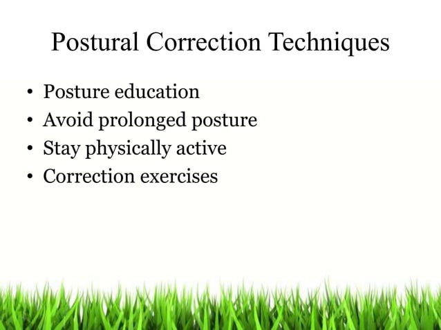 Correct your posture | PPTX