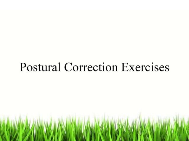 Correct your posture | PPTX