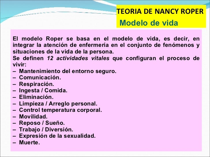 Teorias de Enfermeria