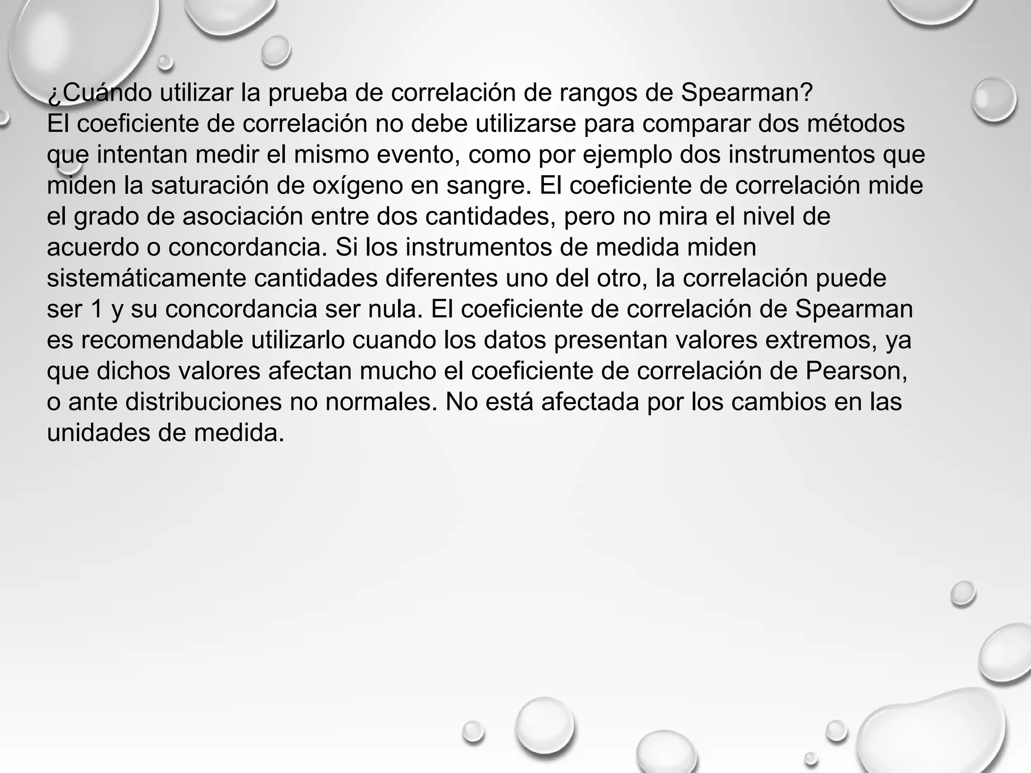 Correlacion de pearson y spearman | PPT