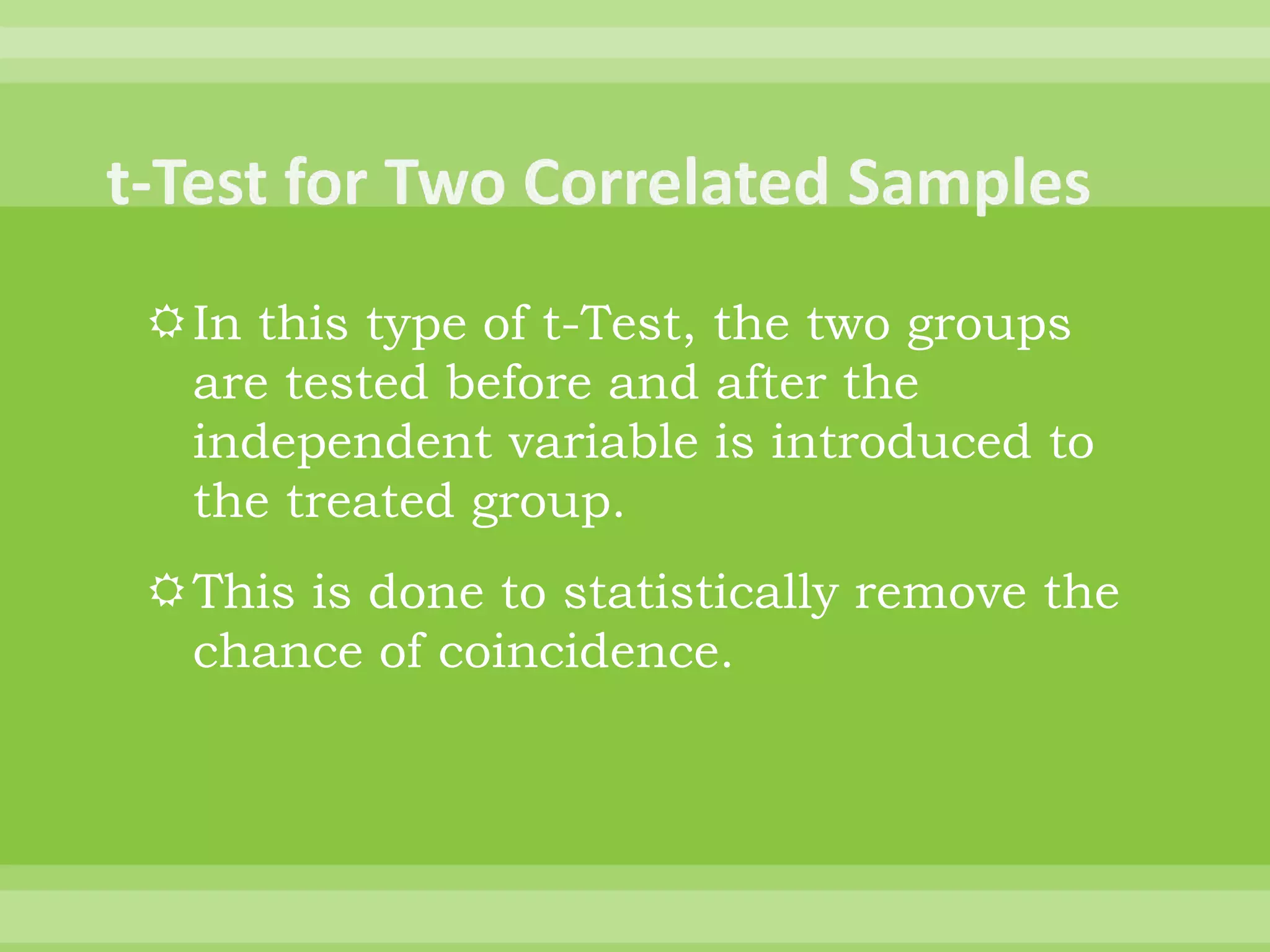 Correlated T-Test | PPTX