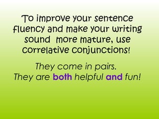 Correlating conjunctions | PPT