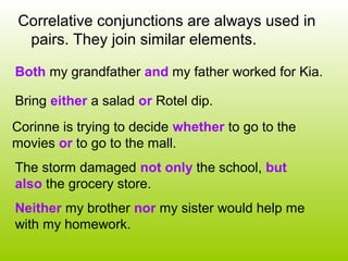 Correlating conjunctions | PPT