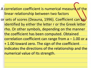 Correlating test scores | PPTX | Educational Assessment | Education