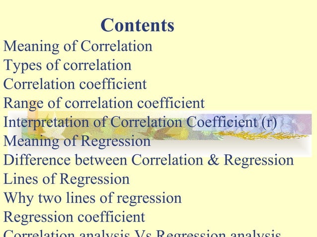 Correlation | PPT | Physics | Science