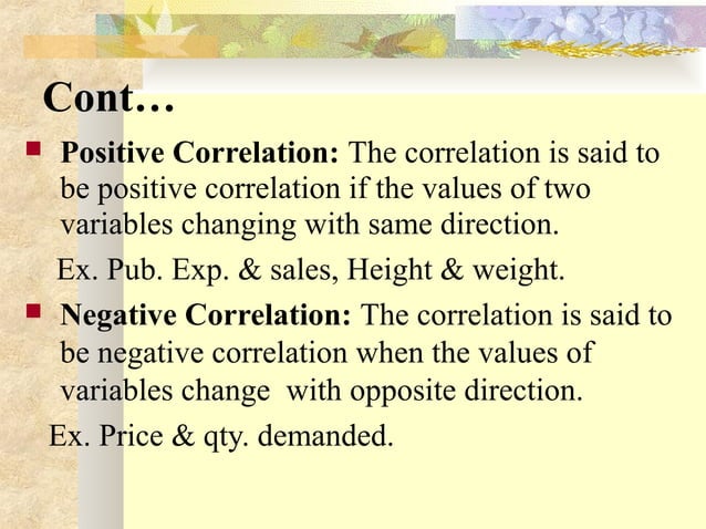 Correlation | PPT | Physics | Science