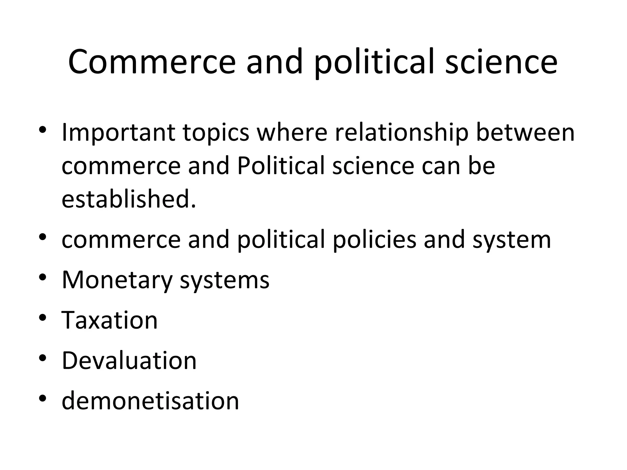Correlation of commerce with other subjects | PPT