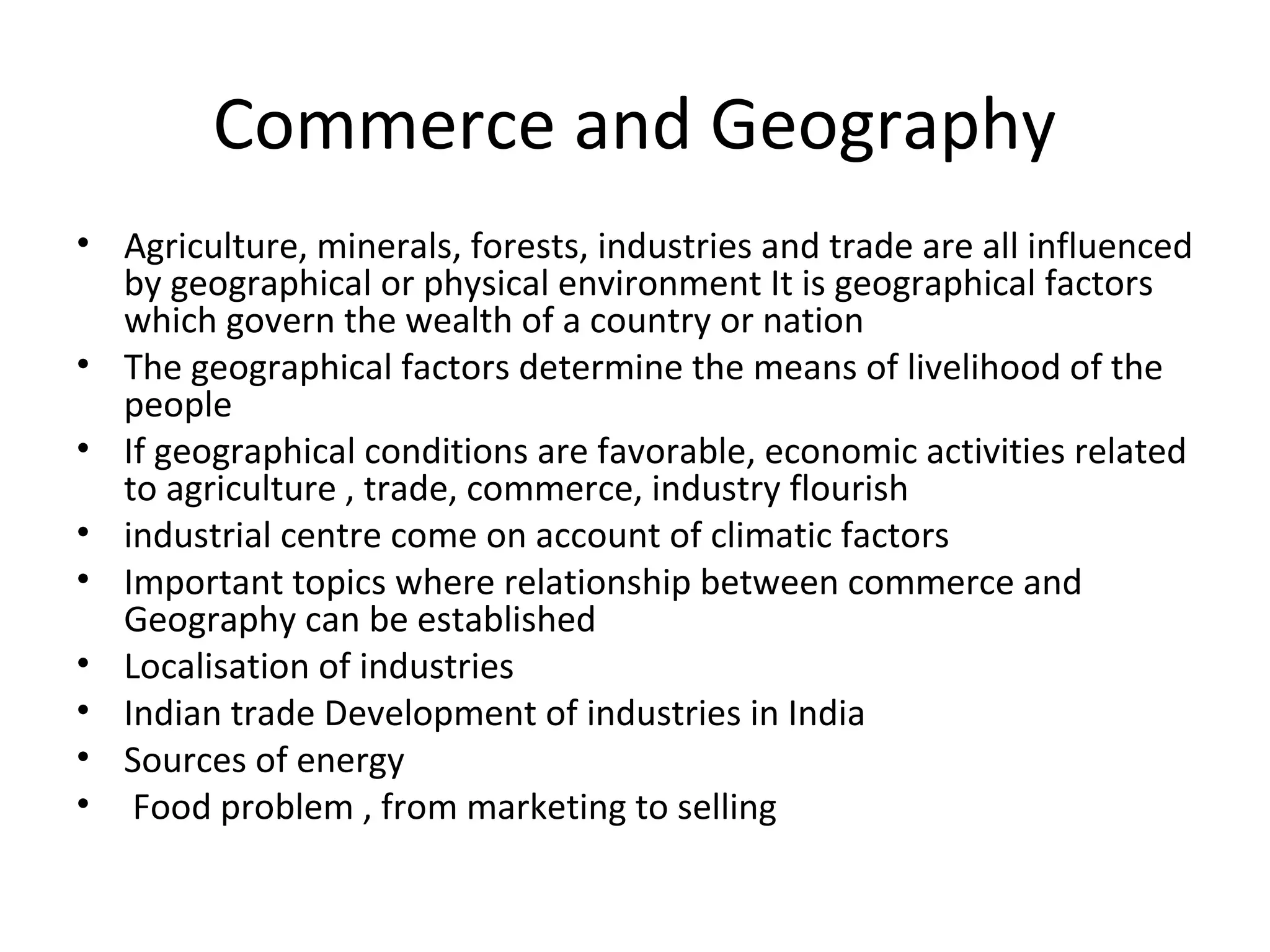 Correlation of commerce with other subjects | PPT