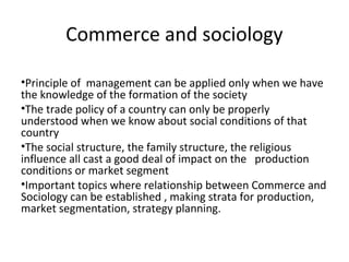 Correlation of commerce with other subjects | PPT
