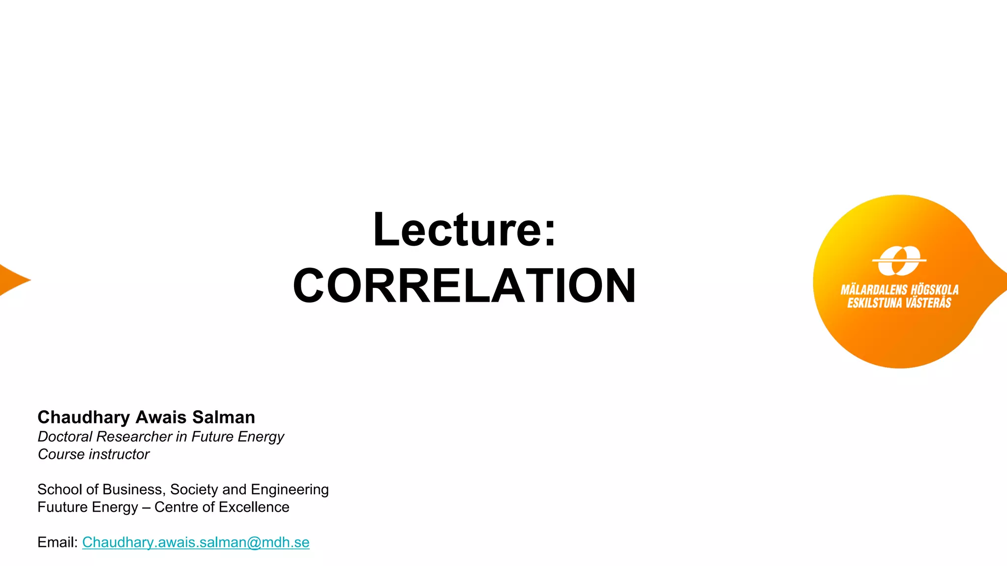 Correlation analysis | PPT