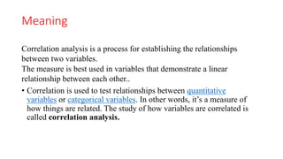 correlation for statistics for 2nd year students | PPT