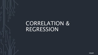 Lectures and practical lab on Correlation analysis | PPTX