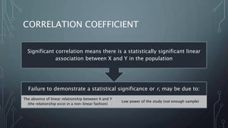 Lectures and practical lab on Correlation analysis | PPTX