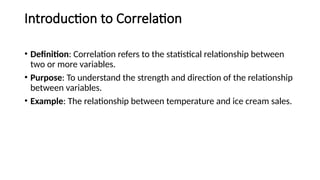 CORRELATION,INTRODUCTION,IMPORTANCE,TYPES.pptx